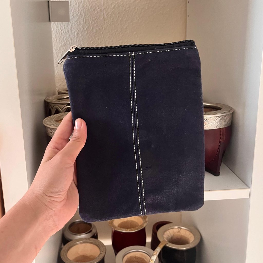 Yerbero midnight blue leather - Mate chamamé