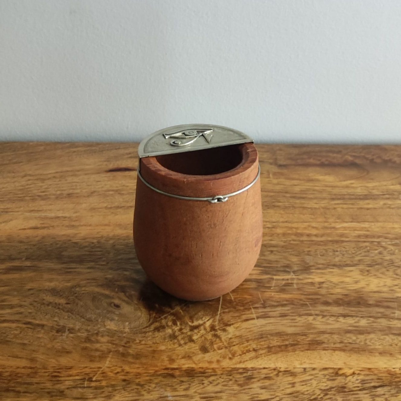 mate de madera artesanal alpaca (2) - Mate chamamé