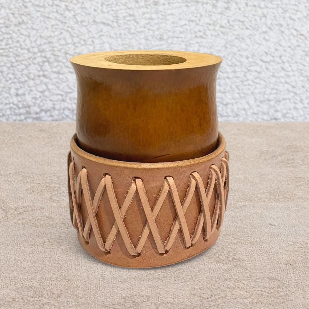 Criollo Woven Calabash Mate Beige | Mate Chamamé